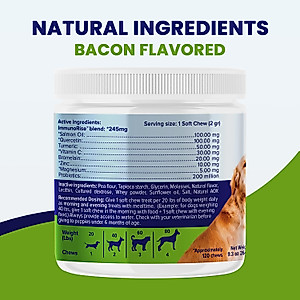 VetriMAX Allergy CZN - Itch and Allergy Chew for Dogs, Seasonal Allergies Anti Itch Dog Chewables with ImmunoRise Blend, 3 oz/120 Count
