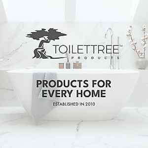 ToiletTree Products Bamboo Wood & Stainless Steel Over The Door Towel Rack with Basket