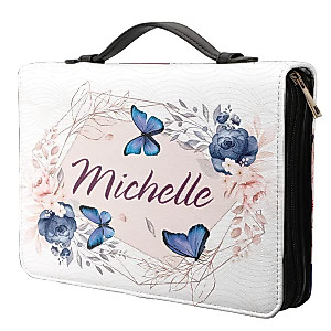 Walk by Faith Not by Sight 2 Corinthians Christian Gifts Custom Book Bible Cover Premium Faux or Top Grain Leather