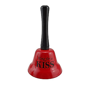 Honbay 2Pcs of Hand Bells, Call Bell for Family Loves, Musical Hand Bells, Cow bells with Stick Grip Handle Bell for Cheering at Sporting & Wedding Events, Food Line, Alarm, Jingles, Ringing