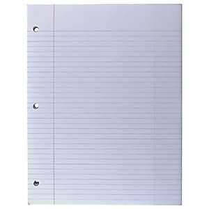 Top Flight Filler Paper, 11 x 8.5 Inches, College Rule, 200 Sheets (12401), White