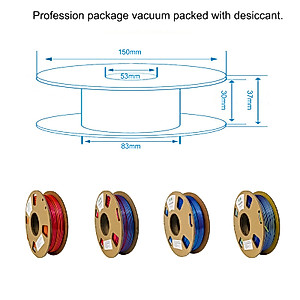 Mindahand Dual Color Pla Filament, 3D Printer Filament Bundle Silk PLA Filament 1.75mm Multicolor Pla Filament Cardboard Spool 4x250g