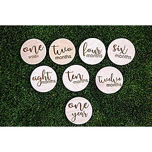 Baby Milestone Wood Circles