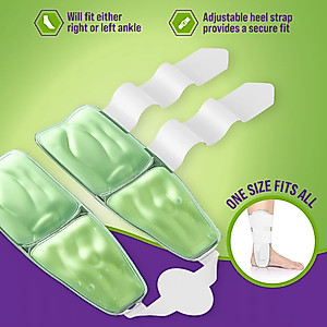 MARS WELLNESS Premium Air Gel Ankle Stirrup Brace - Ankle Brace Stabilizer With Air & Gel Cold Therapy - One Size Fits All - Stabilizing Ankle Splint