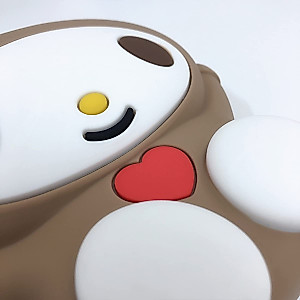 Cartoon Crossbody Bag Silicone Rabbit Pet Purse Handbag for Women Girls Shoulder Bag(Brown)