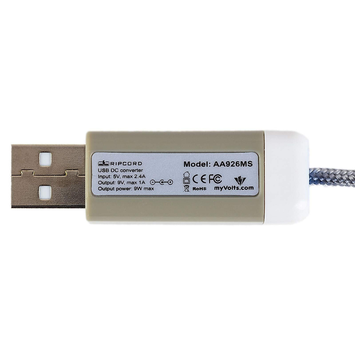 myVolts Ripcord USB to 9V DC Power Cable Compatible with Fulltone Soul Bender MK 2 Effects Pedal