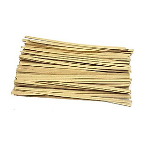 sowaka 150 Pcs Kraft Paper Twist Ties 6 Inch Bread Twist Ties for Cello Bags Treat Bags Cookie Candy Cake Packaging Bags Thanksgiving Gift Party Favor Treat Bags