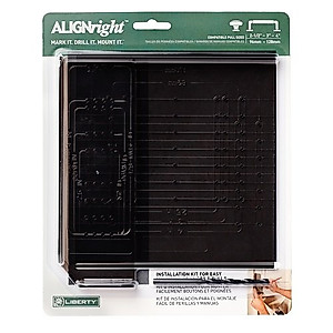 Liberty Cabinet AN0251C-CL-U Knob/Pull Hardware Installation Template Guide