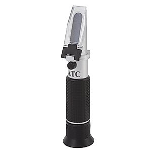 Portable Refractometer, 0‑28% Salinity Refractometer Wide Application Fast Measurement Clear Reading for Seawater