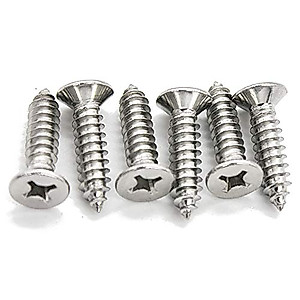 Countersunk Head Self-Tapping Screws NO.14 x 1.1/4" 50 Pack