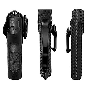 POLE.CRAFT Taurus G3 Holster, Carbon Fiber Kydex Holster IWB for Taurus G3 9mm / .40 Pistol Case - G3 Taurus Holster 9mm - Inside Waistband Holster Taurus G3 IWB Kydex Accessories (Black, Right Hand)