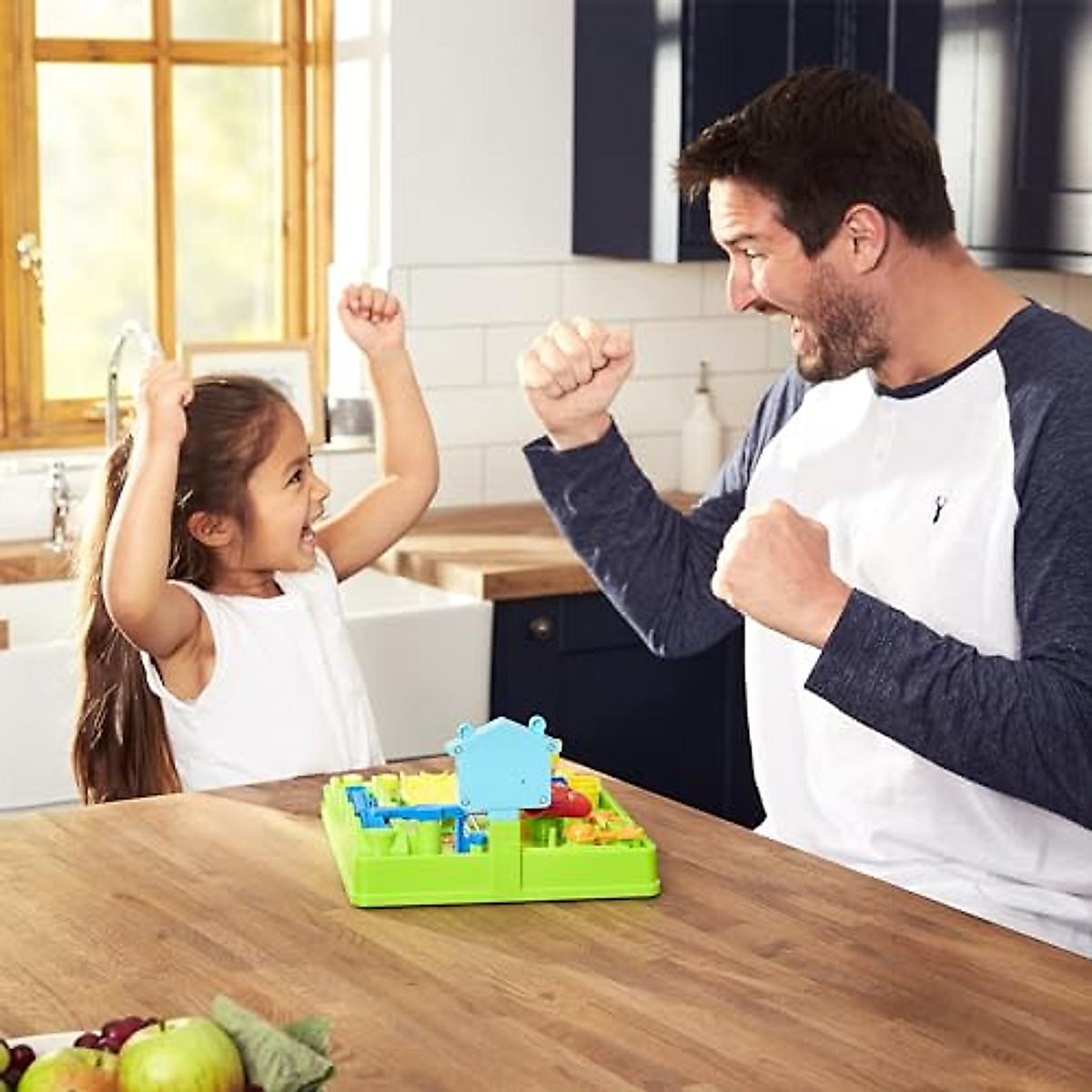 TOMY Games Screwball Scramble Marble Run Game for Kids - Timed Marble Maze Kids Games - Cooperative Board Games for Family Game Night - 1-4 Players - Ages 5 Years and Up