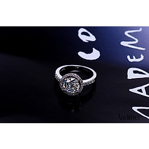 TenFit Jewelry Wedding Ring for Women Silver Ring Engagement Diamond Ring,Size 6