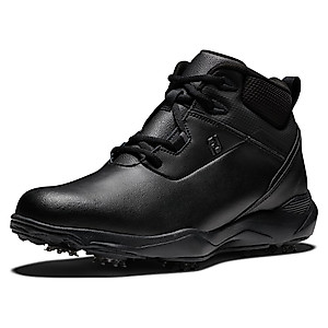 FootJoy Men's Stormwalker Golf Shoe, Black, 12 Wide