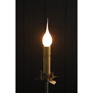 Creative Hobbies 6-Pack, Silicone Dipped Candle Light Bulbs, 7 Watt, Longer Life Country Style, Electric Candle Lamp Replacement Light Bulbs Individually Boxed