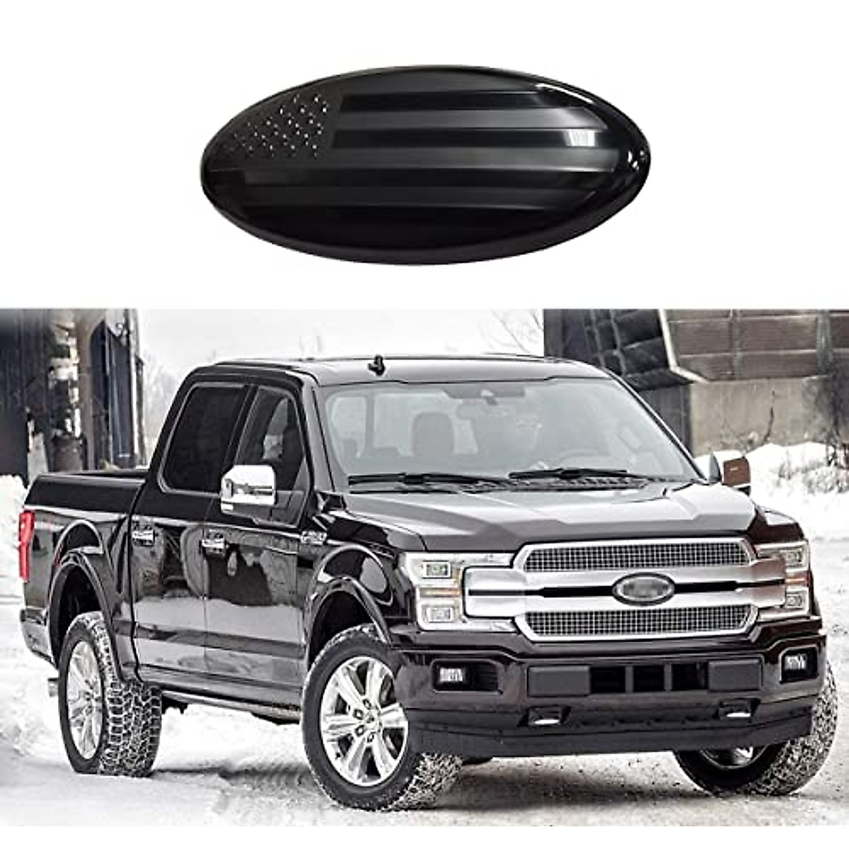 Shenwinfy for Ford Emblem, 9 Inch Front Grill Rear Tailgate Emblem Fit for 04-14 F150, 11-14 Edge, 11-16 Explorer, 06-11 Ranger, 07-14 Expedition