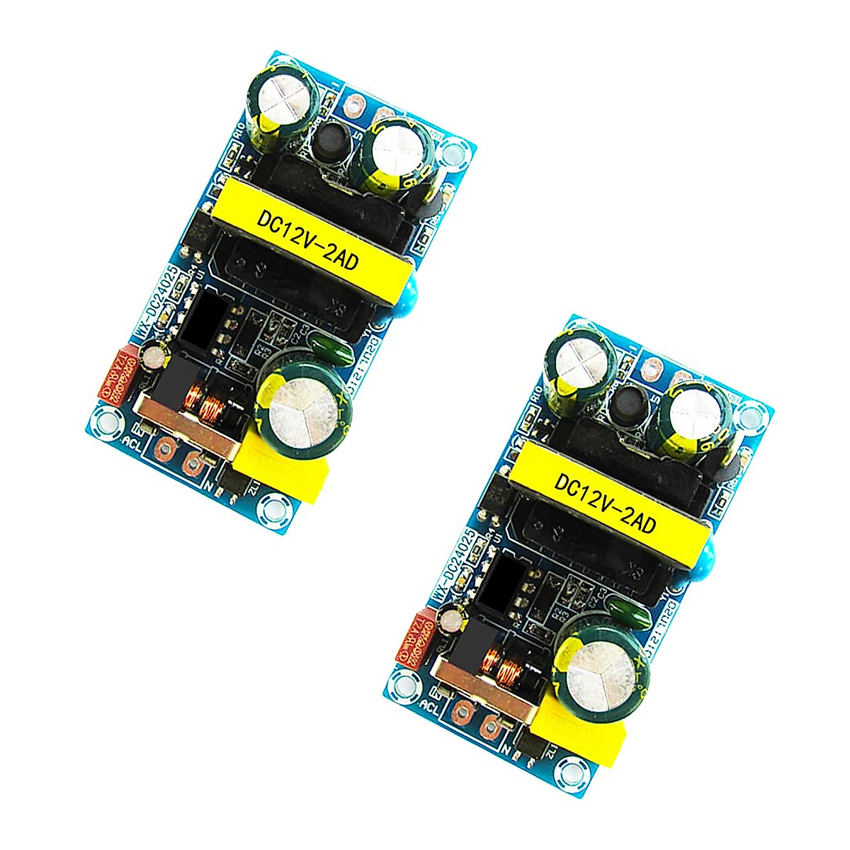 Above AC-DC Converter Module, 24W Power Module 100-265V to 12V 2A Buck Module Switching Power Supply Board 2-Pack
