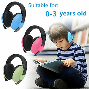 WEISIPU Ear Defenders Kids Children Hearing Protectors Baby Noise Cancelling Ear Muffs (Purple)