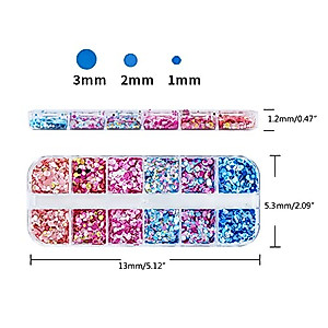 Round Glitter Resin Fillings Flakes Sequins Epoxy Resin Mold Filler for DIY Jewelry Making Nail Art Decor