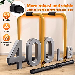 RELIFE REBUILD YOUR LIFE Dip Station Functional Heavy Duty Dip Stands Fitness Workout Dip bar Station Stabilizer Parallette Push Up Stand