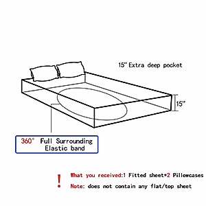 HOSIMA Death Moth Bedding Set for Girls Teen Boy Skull Decor Fitted Sheet Queen Size Halloween Bedding,1 Fitted Sheet+2 Pillowcases.