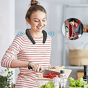 Monster Boomerang Neckband Bluetooth Speaker, Wireless Wearable Speaker, Portable Speaker and 12H Playtime, IPX7 Waterproof, Neck SpeakerTrue 3D Stereo Sound, for Home Sport Outdoor, Black