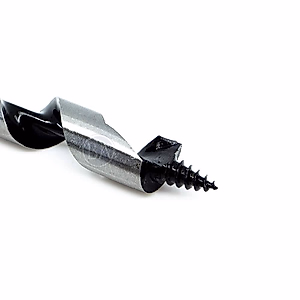 Benchmark Abrasives 1/2" Auger Drill Bit for Wood, 7/16” Hex Shank, Fast Drilling Bits for Soft and Hard Wood, Plastic, Plywood, Lumber, Drywall, and Composite Materials (1/2")