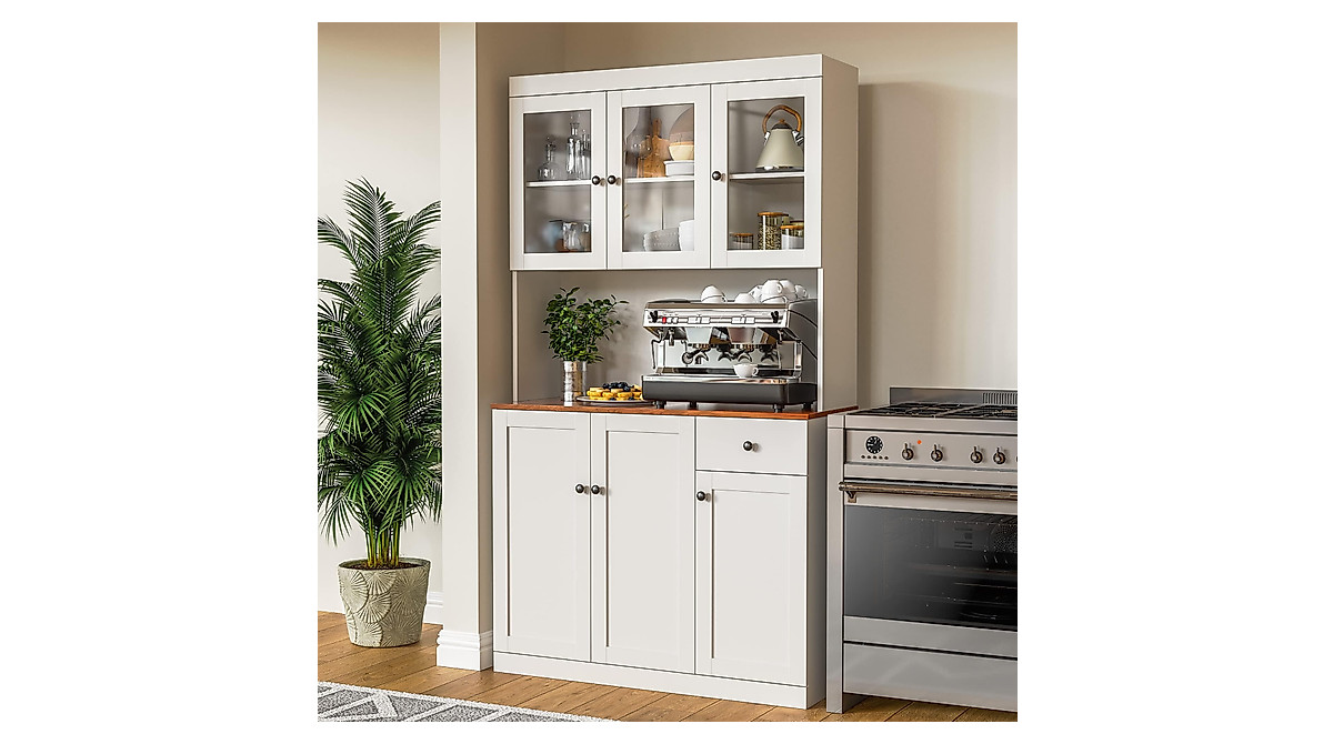 Cozy Castle Tall Kitchen Pantry: Modern Storage Cabinet