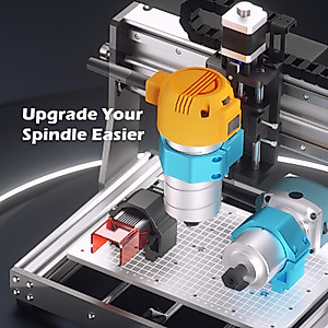 Genmitsu 3020-PRO MAX CNC Router Machine for Metal Carving and more, GRBL Offline Controller, with Limit Switches & Emergency-Stop, XYZ Effective Working Area 300 x 200 x 72mm (11.8 x 7.9 x 2.8inch)