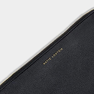 KATIE LOXTON You Got This Womens Large Vegan Leather Baby Pouch Organizer in Black