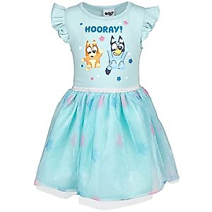 Bluey Bingo Toddler Girls Dress 4T Blue