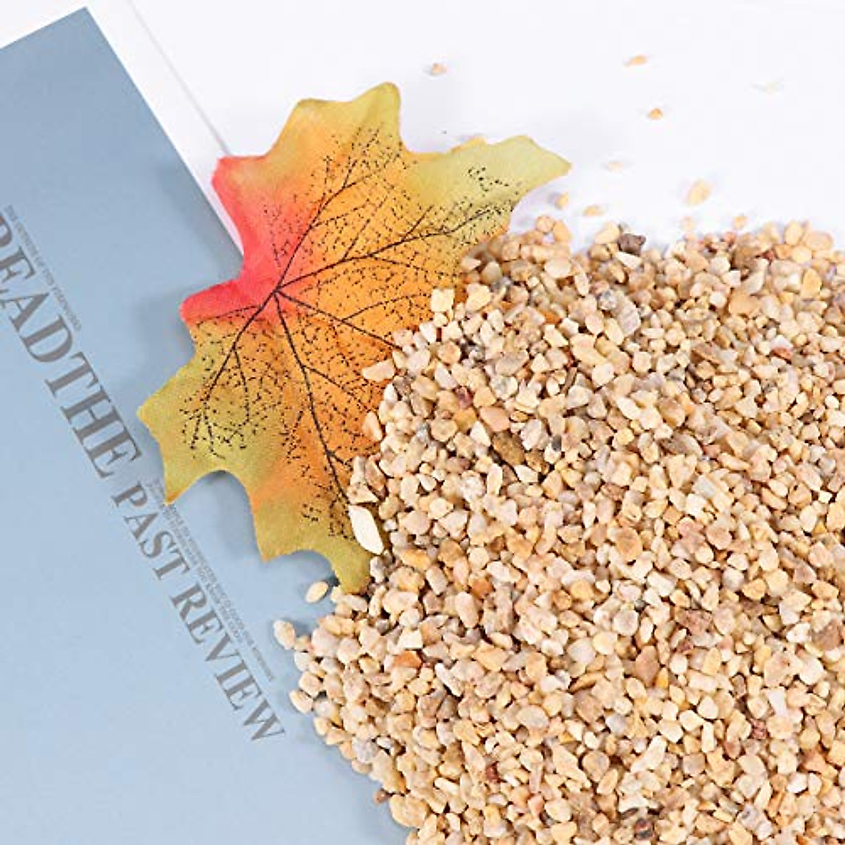 POPETPOP 500g Aquarium Ecological Sand Bottom Stone Pebble Gravel Fish Turtle Tank Vase Filler Landscape Bottom Stone Rocks Ornaments Decorations