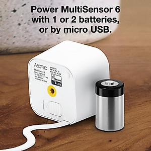 Aeotec Multisensor 6 with Battery, Z-Wave Plus 6-in-1 Motion, Temperature, Humidity, Light, UV, Vibration Sensor