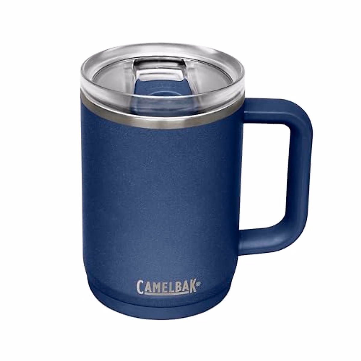 CamelBak Thrive Leak-Proof 16 oz Mug, Insulated Stainless Steel - For travel, coffee, tea, hot beverages - Spill Proof - Cup-holder Compatible, Navy