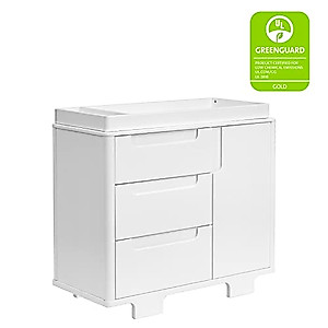 Babyletto Yuzu 3-Drawer Dresser in White, Greenguard Gold Certified
