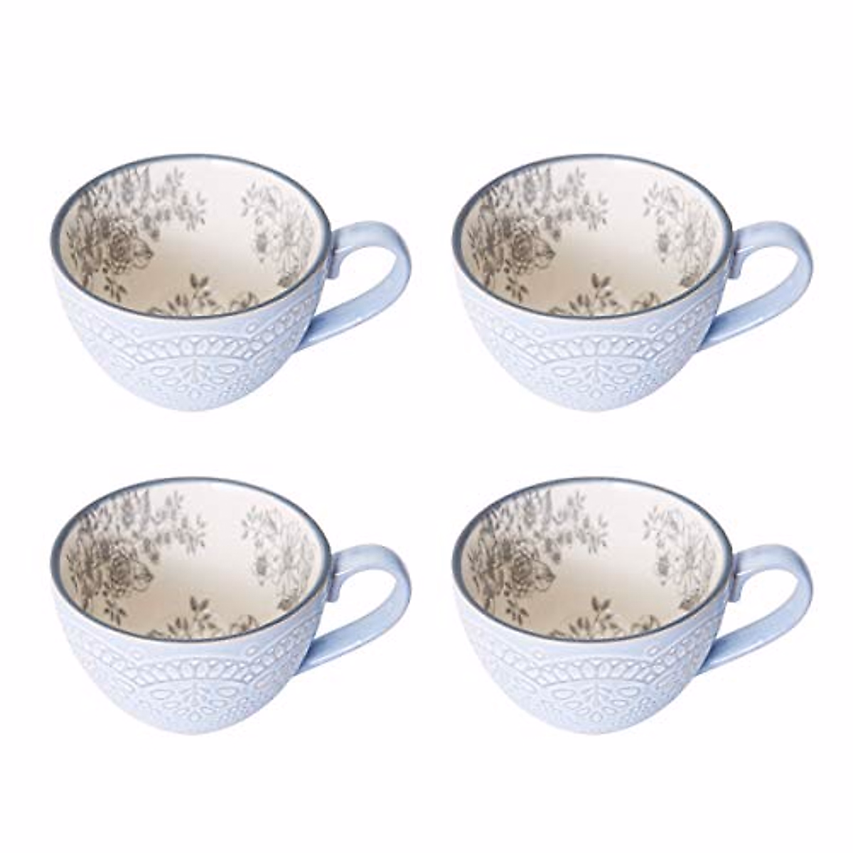 Pfaltzgraff Gabriela Gray 16-Piece Stoneware Dinnerware Set, Service for 4 - ,Gabriela Grey