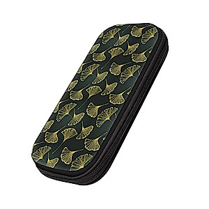 Carrying Case Compatible with Switch 2017 / Switch OLED 2021 Console Joy-Con with 10 Game Card Slots , Botanical Ginkgo leaves pattern