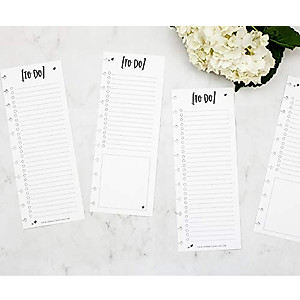 BetterNote Skinny To Do List Refills for Discbound Notebooks, Half Sheet Checklist, Fits Levenger Circa, Staples Arc, TUL, The Happy Planner, Disc Bound, Talia (Whimsy- 25 Sheets, 9-Disc, 7"x9.25")