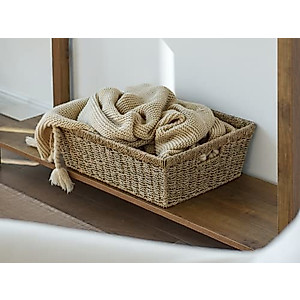 StorageWorks Jumbo Wicker Basket & StorageWorks Large Wicker Baskets