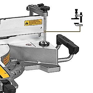 DEWALT Miter Saw, 12 Inch Double Bevel Sliding Compound, Stainless Steel Detent Plate with 10 Stops, Cam-Lock Handle, For Quick & Accurate Miter Angles, Corded (DWS779)