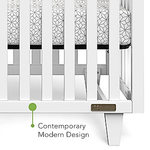 Forever Eclectic Tremont 4-in-1 Convertible Baby Crib by Child Craft (Matte White)