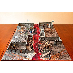 Dirt Cheap Dungeons Modular Dungeon System - Squire Set TT RPG Terrain Building for Dungeons & Dragons, Pathfinder, War Gaming, and More!