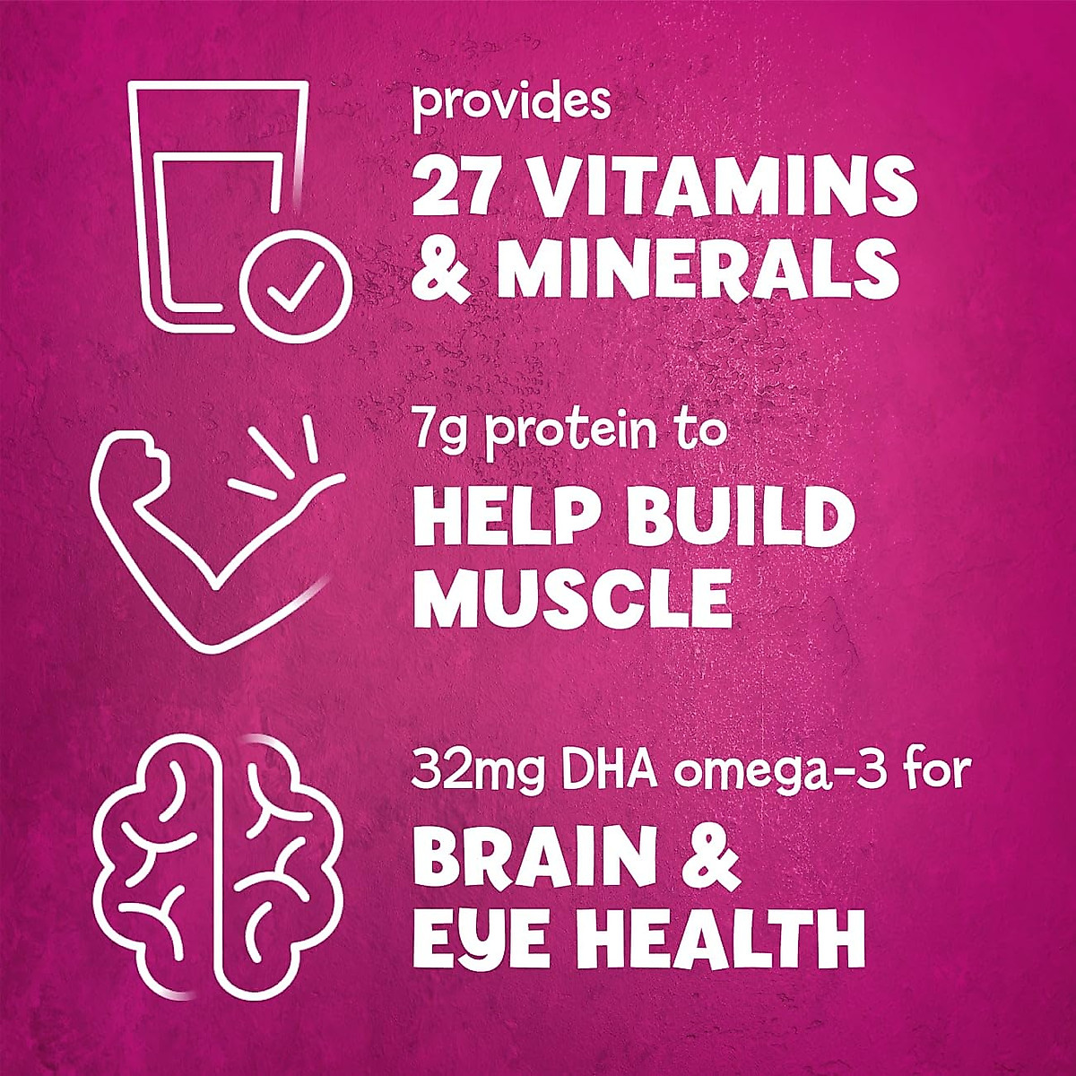 PediaSure Grow & Gain With Immune Support Shake Mix Powder, Kids Protein Shake, Vanilla, 14.1 oz Can, Pack of 3—24 Servings