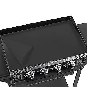 Ezebesta Silicone Griddle Mat for Blackstone 28 Inch Griddle，Protective Cover Mats Blackstone Griddle Top，Covers for Blackstone Protector Outdoor-Black