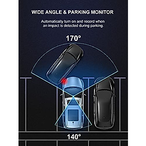 Dual Dash Cam 1080P, Dash Cam Front and Inside, Dash Camera for Cars with 32GB SD Card, Infrared Night Vision, 1.5 inch IPS Screen, Loop Recording, Accident Lock, WDR, Parking Monitor for Taxi Driver