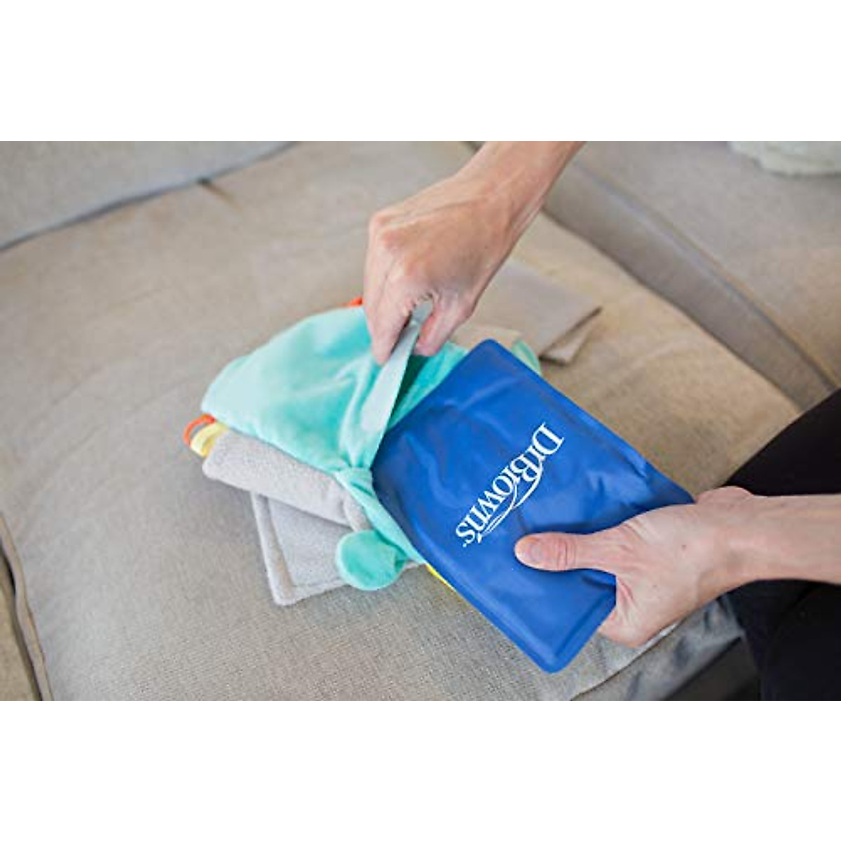 Dr. Brown’s Infant Gripebelt for Colic Relief, Heated Tummy Wrap, Baby Swaddling Belt for Gas Relief, Natural Relief for Upset Stomach in Babies and Toddlers, Panda, 0-3m