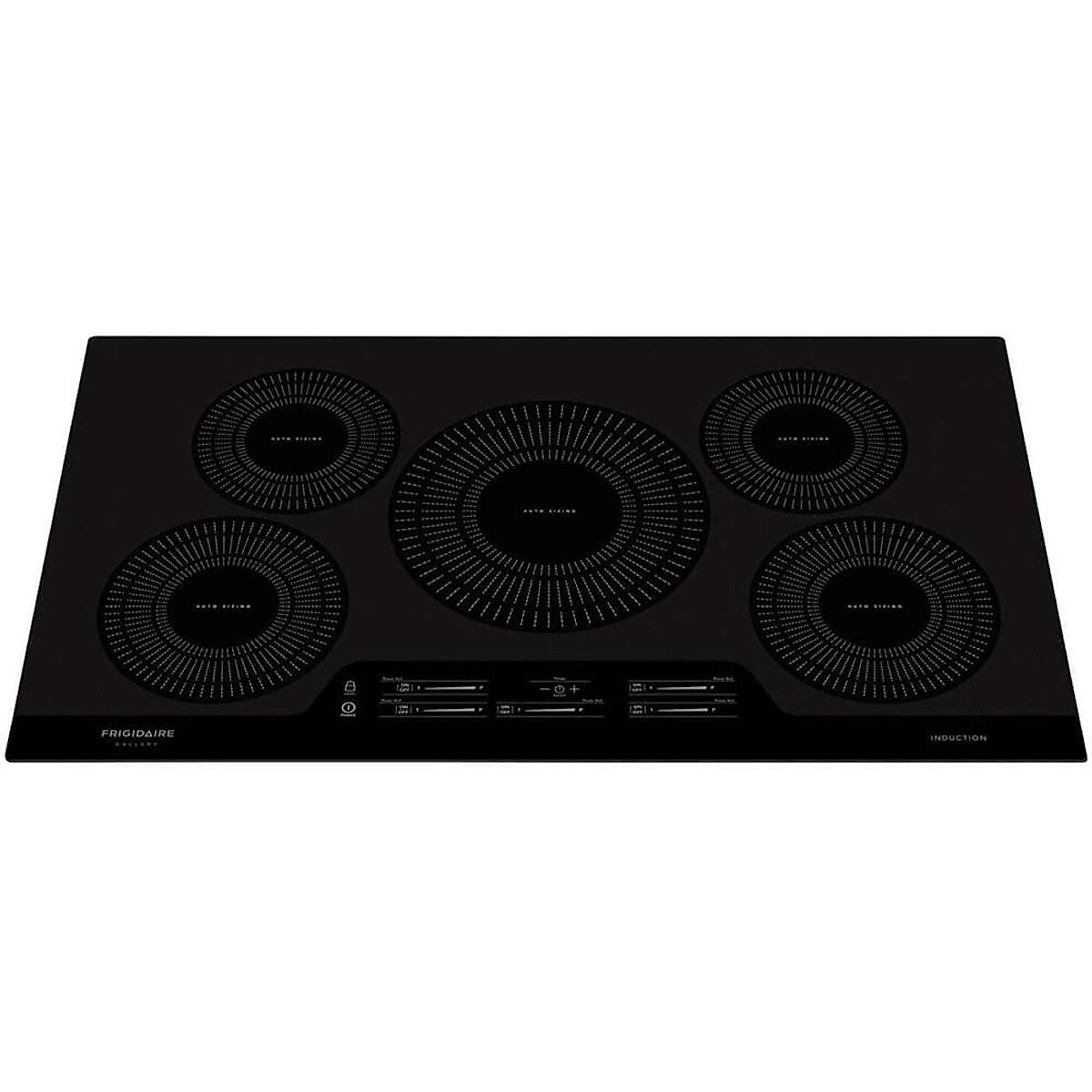 FRIGIDAIRE FGIC3666TB Gallery 36" Electric Induction Cooktop, Built-in 5-Burner, Vitroceramic Glass, Black