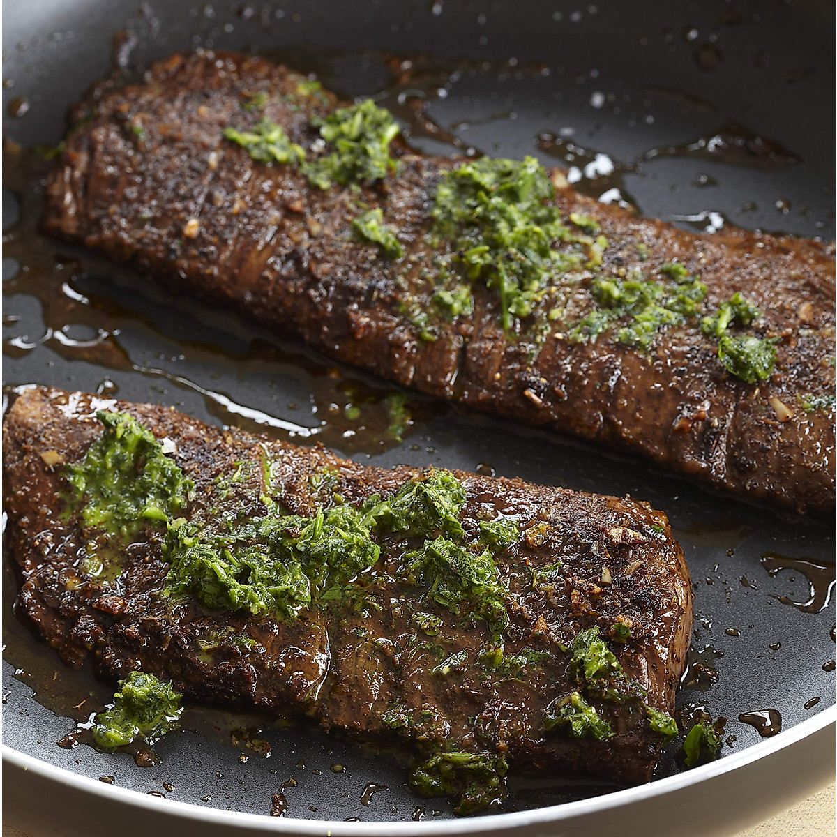 IMUSA USA Nonstick Soft Touch Handle 10" Charcoal Saute Pan w/Black