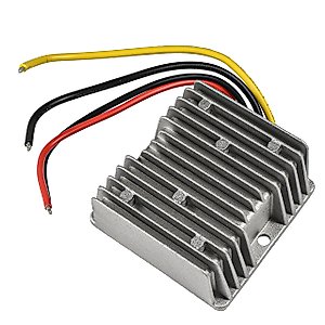 HQRP DC-DC Step Down Converter 24V to 12V 20A 240W Power Supply Adapter Compatible with Golf Cart Club Car, LED Strip Light, Motor, Dashcam, Car Truck, Vehicle, Camera Waterproof Voltage Regulator