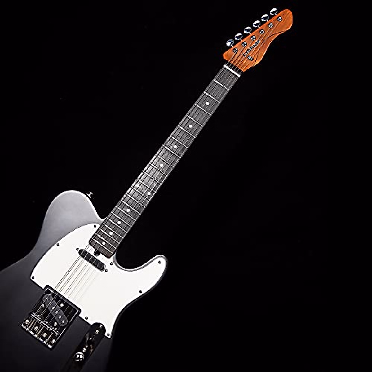 Latitude Lark Classic Electric Guitar, Alder Wood Nitro Paint Solid Body,Roasted Maple Thin C Neck Jumbo 21 Frets Modernist Fine Instrument, Rosewood fingerboard,Weight 7 lbs